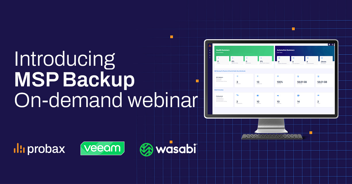 Introducing Probax MSP Backup Webinar